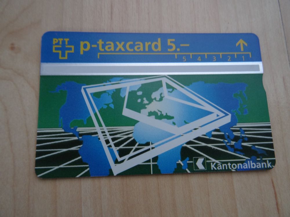 superschöne p-taxcard 5.-- der Kantonalbank (Gebraucht) in Lupfig für ...