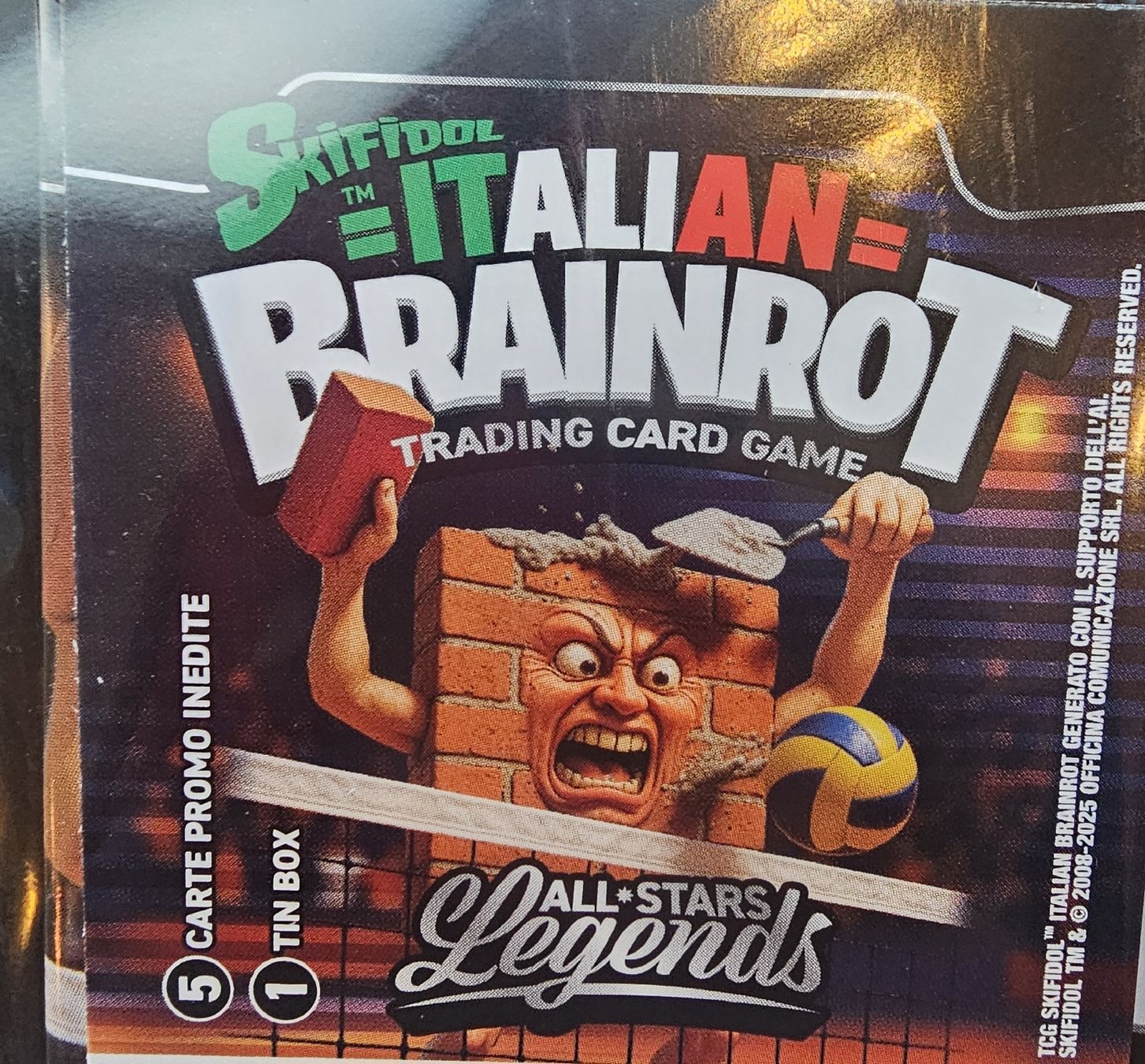Tin Box + 5 Carte Legend Brainrot Skifidol (Neu (gemäss Beschreibung ...