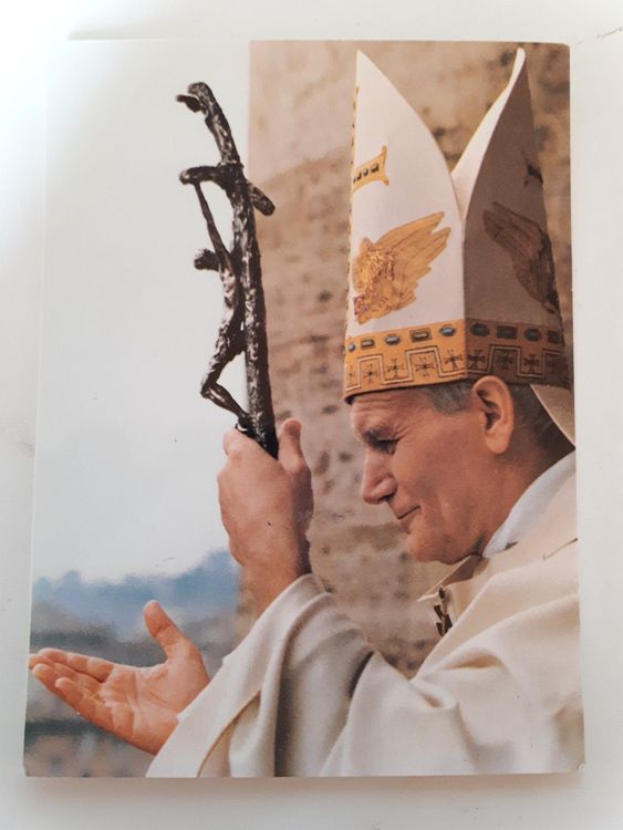 Papst Johannes Paul II - Karte mit Unterschrift (Gebraucht) in Weiningen ZH für CHF 2 – mit ...