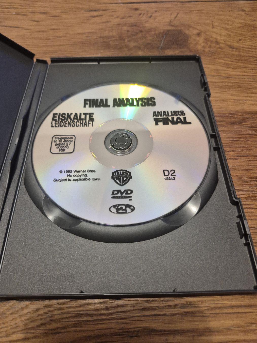 Eiskalte Leidenschaft - Final Analysis - Richard Gere (DVD) (Gebraucht ...