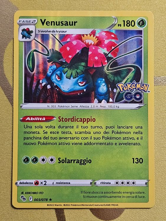 Pokémon Go - Venusaur 003/078 IT | Kaufen auf Ricardo