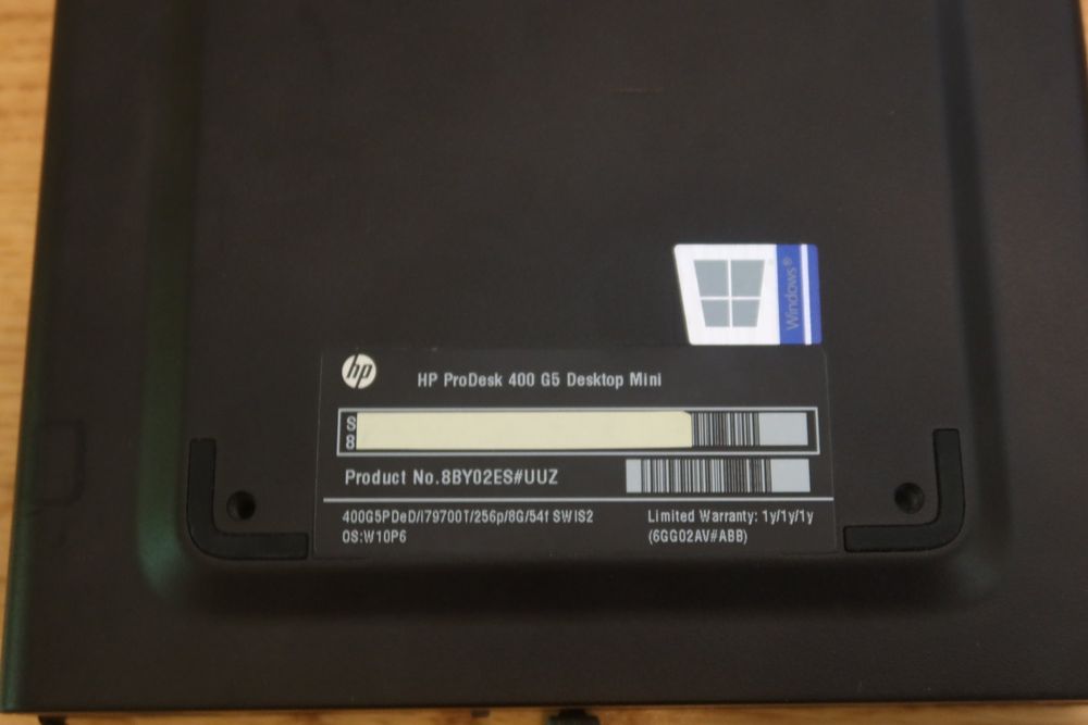 HP ProDesk 450 G5 Desktop Mini (Windows 10 Pro) | Kaufen auf Ricardo