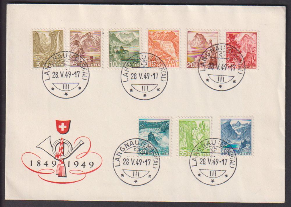 1949, Satzbrief Landschaftsbilder 1948 mit erg. 1936 !!! | Kaufen auf Ricardo