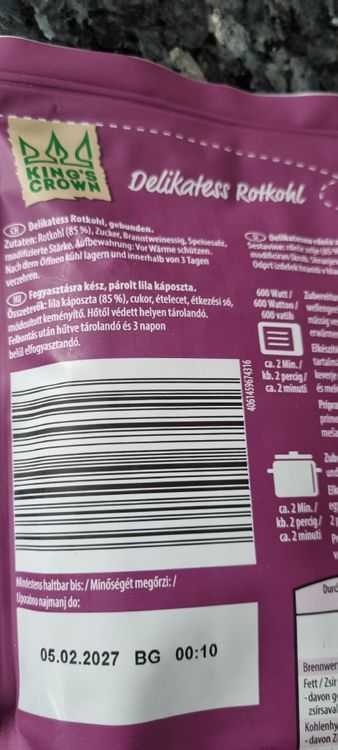 King's Crown Delikatess Rotkohl, neu, originalverpackt 400g (Neu ...