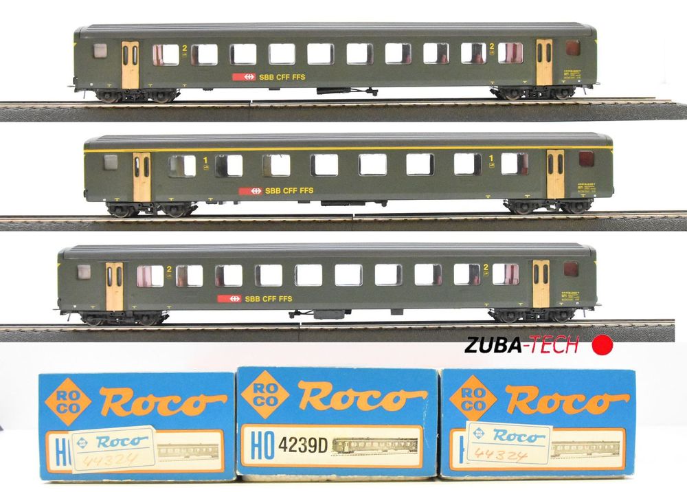 3x Roco EW II Personenwagen SBB H0 GS mit OVP | Kaufen auf Ricardo