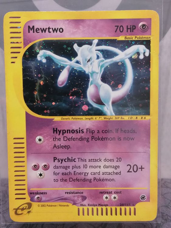 MEWTWO HOLO 20/165 EXPEDITION POKEMON KARTE 2002 VINTAGE | Kaufen auf ...
