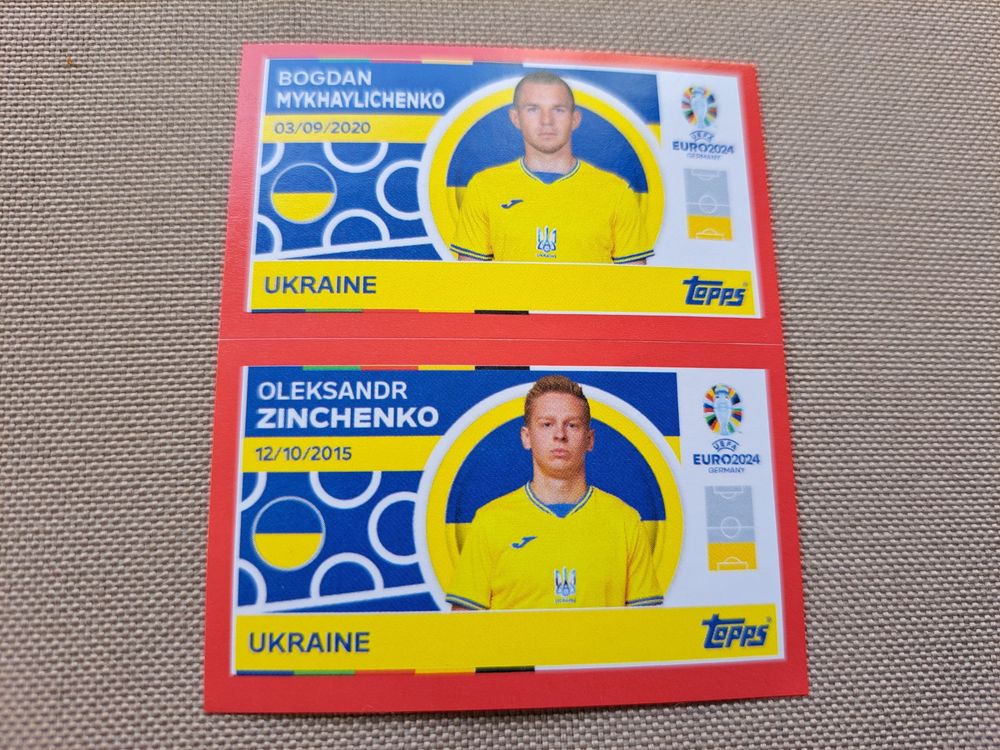 UKR 4 + 5; Topps Fussball EM 2024 Kleber | Kaufen auf Ricardo