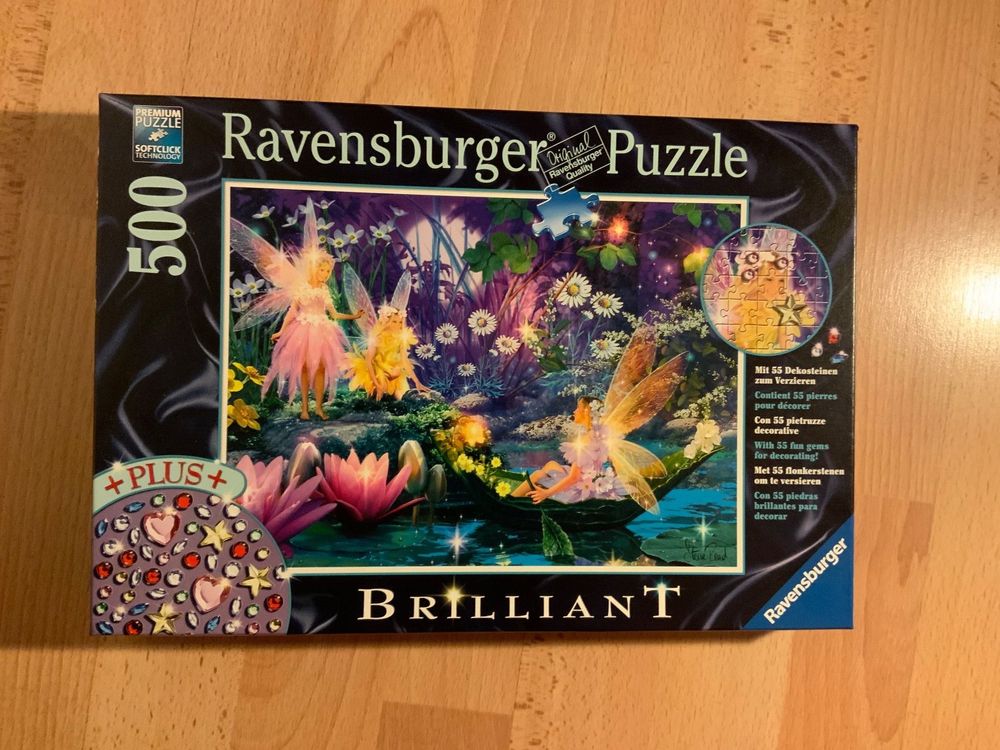 Ravensburger Puzzle Feen 500 Teile ink. Glitzersteine & Leim | Kaufen auf Ricardo