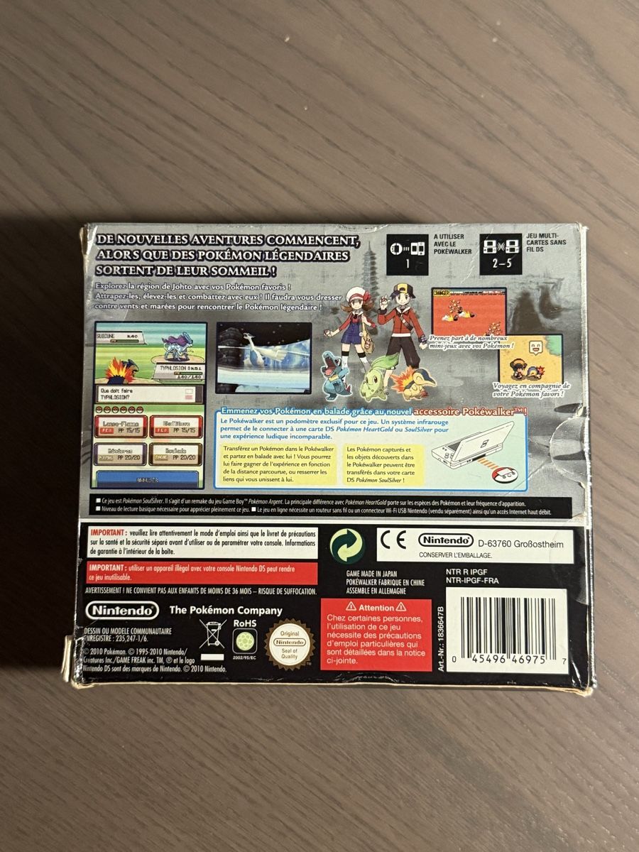 Pokémon Soulsilver + Pokewalker FR (D'occasion) à Thônex pour CHF 229.9 ...