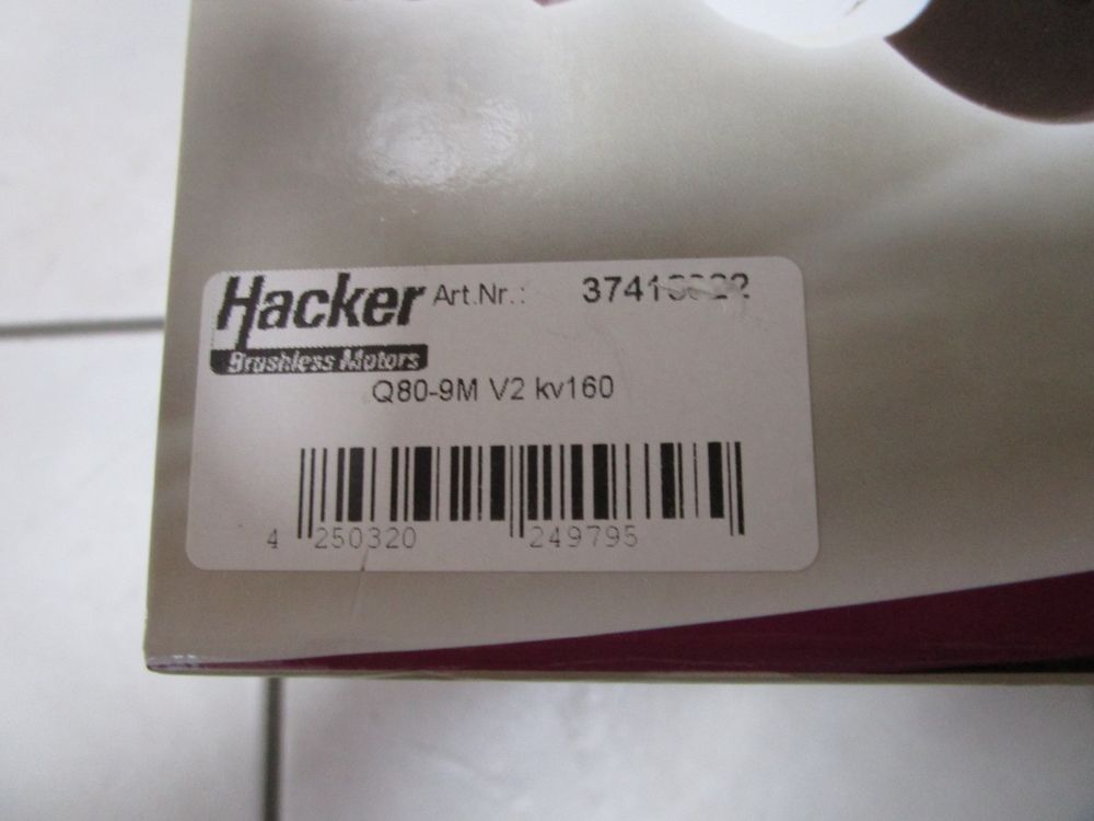 Motor Hacker Q-80 -9M V2 kv 160 | Kaufen auf Ricardo