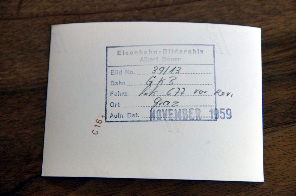 GKB Graz Österreich Dampflok Nr. 677 - 1959 (Foto A. Bauer) (Gebraucht ...