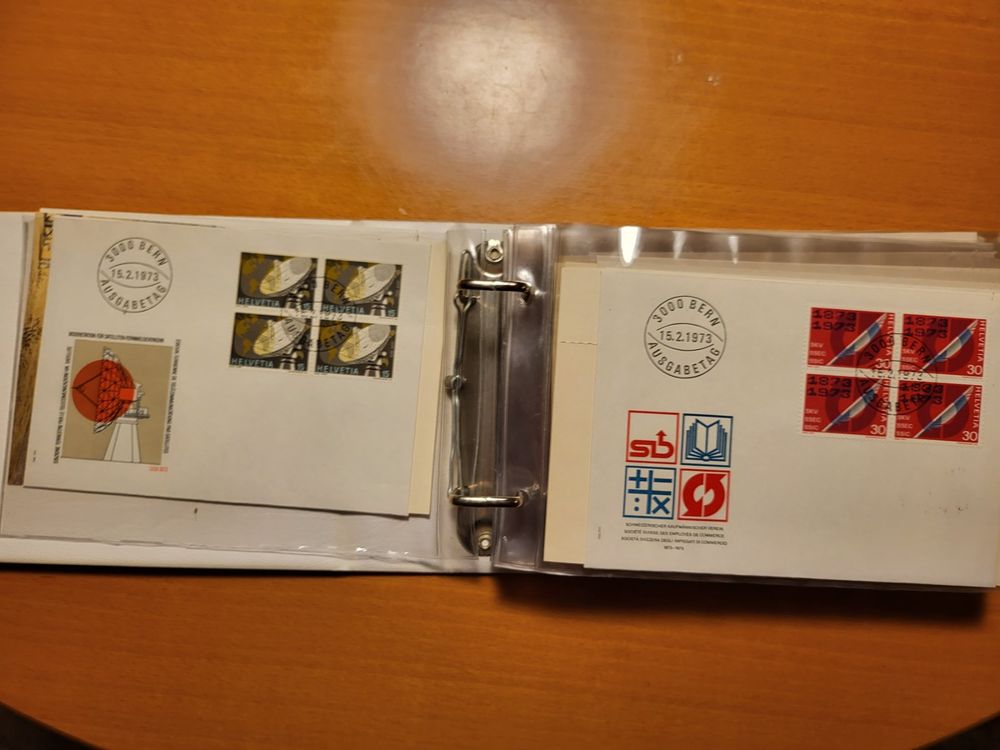 Schönes Album mit 45 FDC / Sonderbriefe Schweiz (Gebraucht) in Murgenthal für CHF 9 – mit ...
