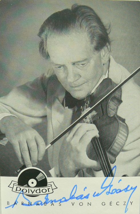 Barnabas von Geczy (1897-1971) Violinist - Autogramm | Kaufen auf Ricardo