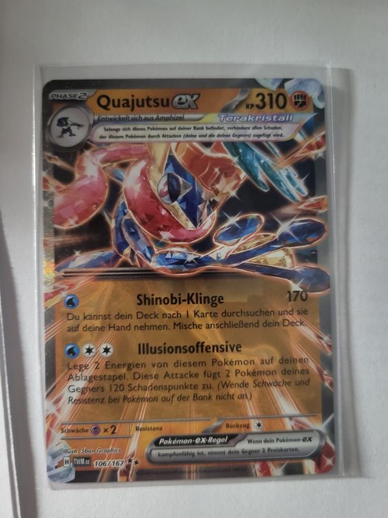 Quajutsu ex Terakristall 106/167 Pokemon Karte Top Zustand! (Neu ...