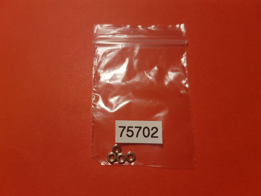 Märklin, 4x 75702, E757020, Sechskantmutter M 2 mm (Neuf avec emballage ...