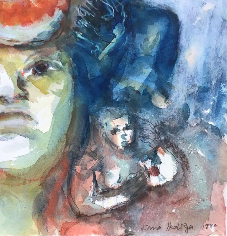 Irma HEDIGER (1935) Grosse Mischtecknik Handsigniert (Gebraucht) in Root für CHF 15 – mit ...