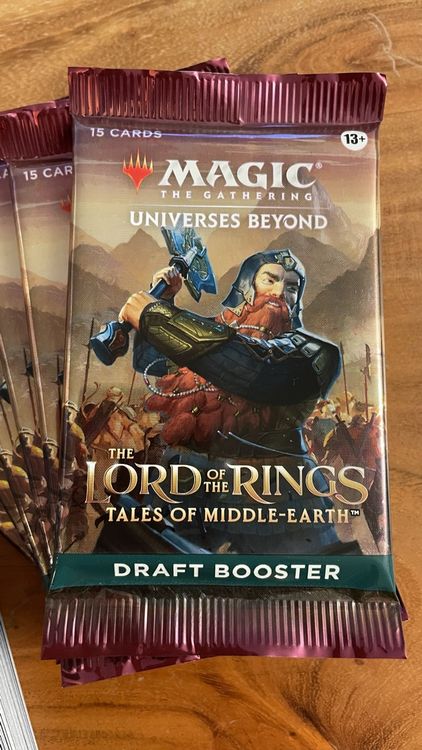 Magic the Gathering: Lord of the Rings - 6x Draft Booster (Neu und ...