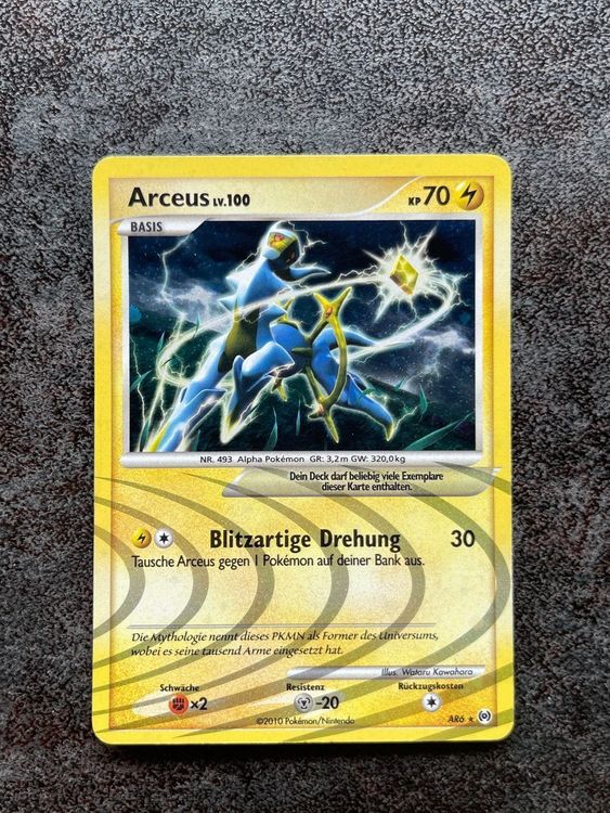 Arceus Lv 100 holo Platinum Arceus AR6 (Gebraucht) in Kaiseraugst für ...