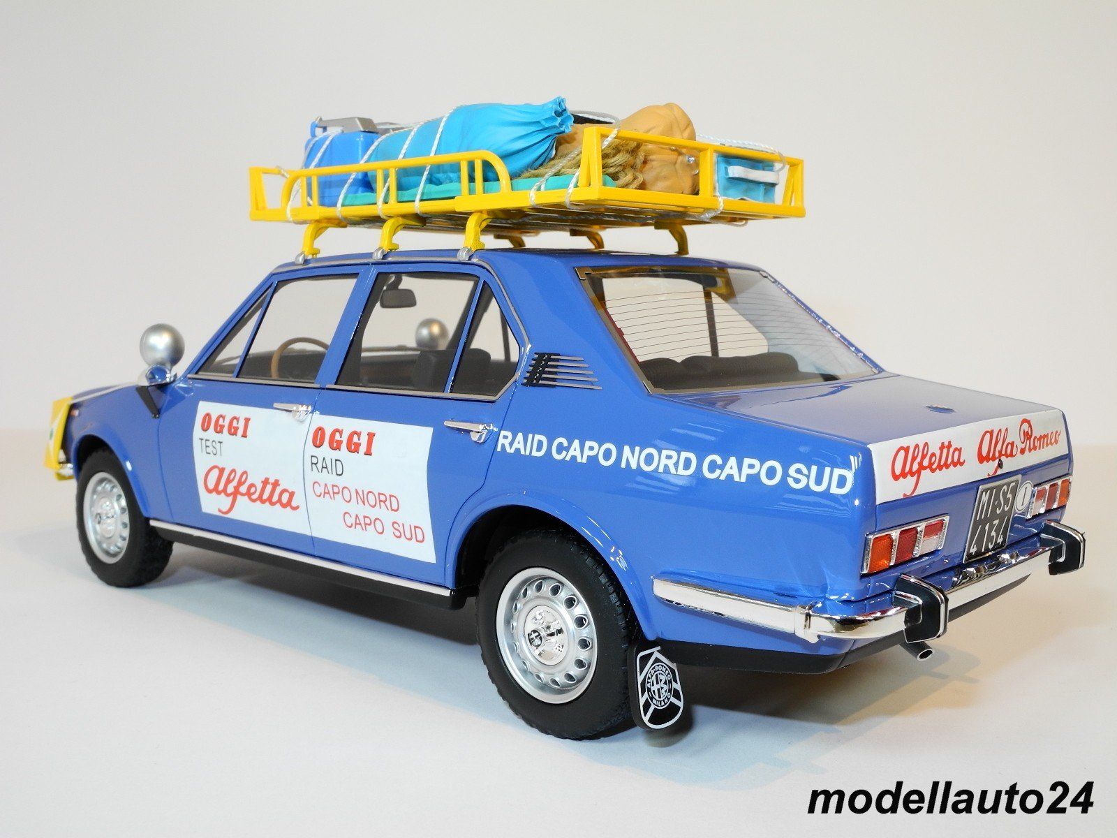 Alfa Romeo Alfetta 1.8 Raid Capo Nord 1973 Laudoracing 1:18 (Neu und ...
