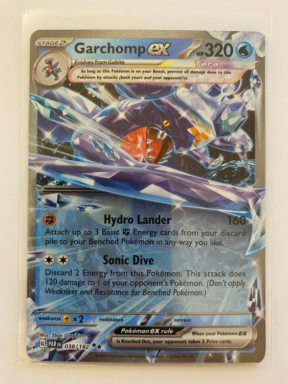 Pokemon Garchomp EX 038/182 Paradox Rift EN (Neu (gemäss Beschreibung ...