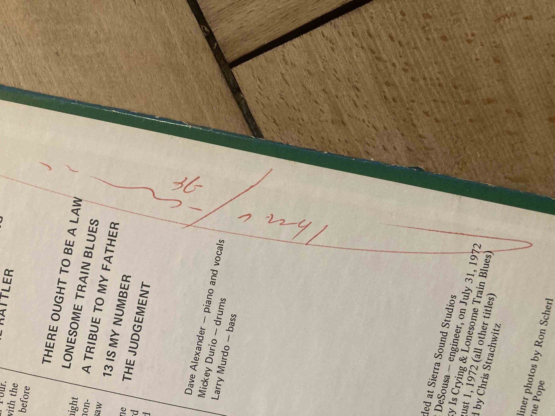 Dave Alexander - The Rattler Rare Piano-Blues LP 1972 (Gebraucht) in ...