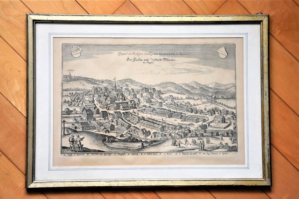 Beromünster / Original antiker Kupferstich von 1650 | Kaufen auf Ricardo