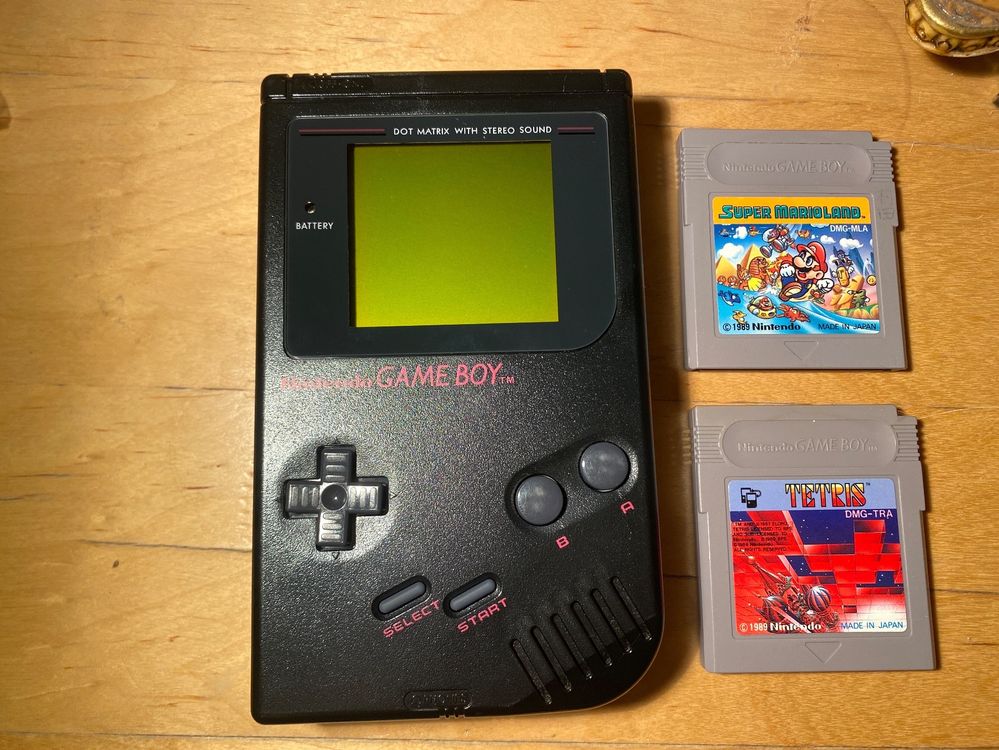 Nintendo Gameboy Black + Gratis Tetris&Super Mario Land | Kaufen auf ...