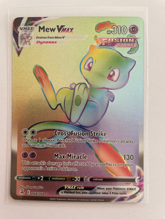 Pokémon Fusion Strike Mew Vmax Rainbow | Kaufen auf Ricardo