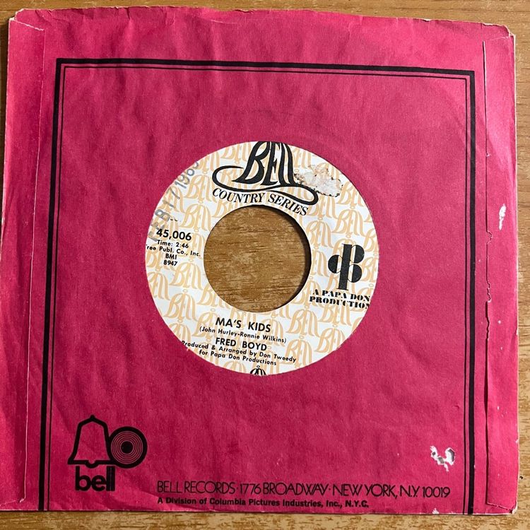 Fred Boyd - Love And Pray For Papa / 1. US-Press. 197? (Gebraucht) in ...