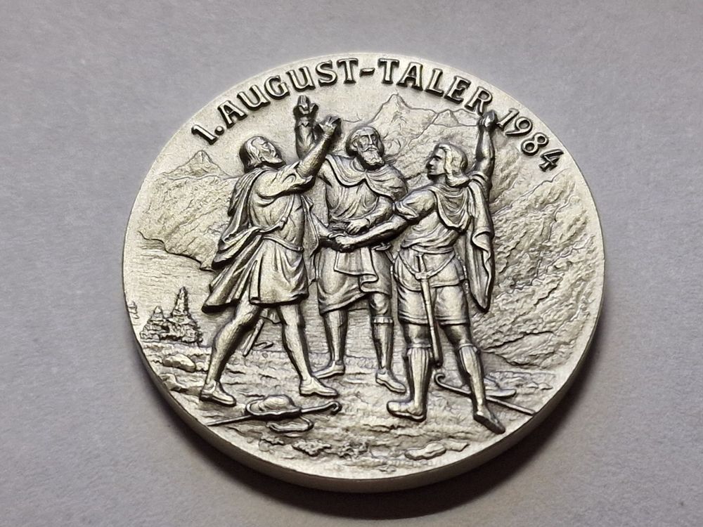 1. August Taler 1984 silber Tell's Geschoss. (Gebraucht) in Zürich für CHF 15 – mit Lieferung ...