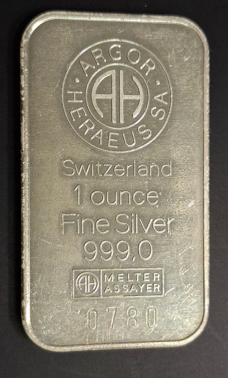 Silber 1 Unze Barren Philswiss (Gebraucht) in Bern 14 für CHF 36 – mit ...