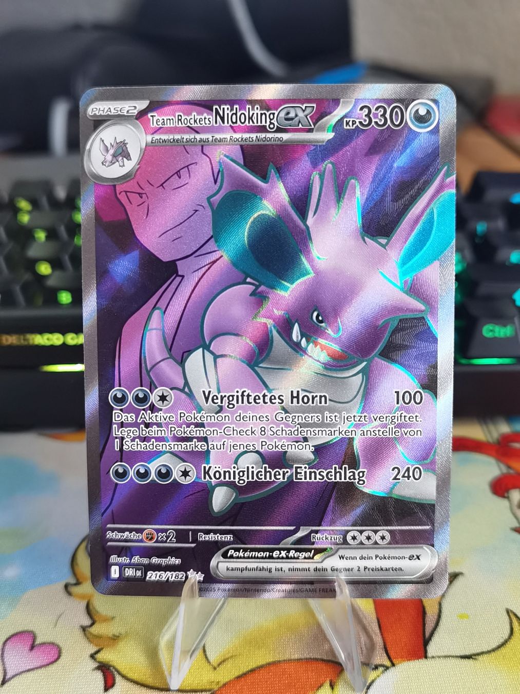 Pokemon Team Rockets Nidoking ex DRI DE Full Art (Gebraucht) in ...