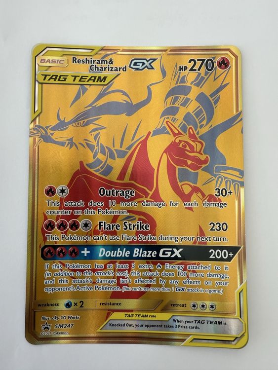 Reshiram et Charizard GX SM247 EN (JUMBO CARD) (Gebraucht) in Savigny für CHF 4 – mit Lieferung ...