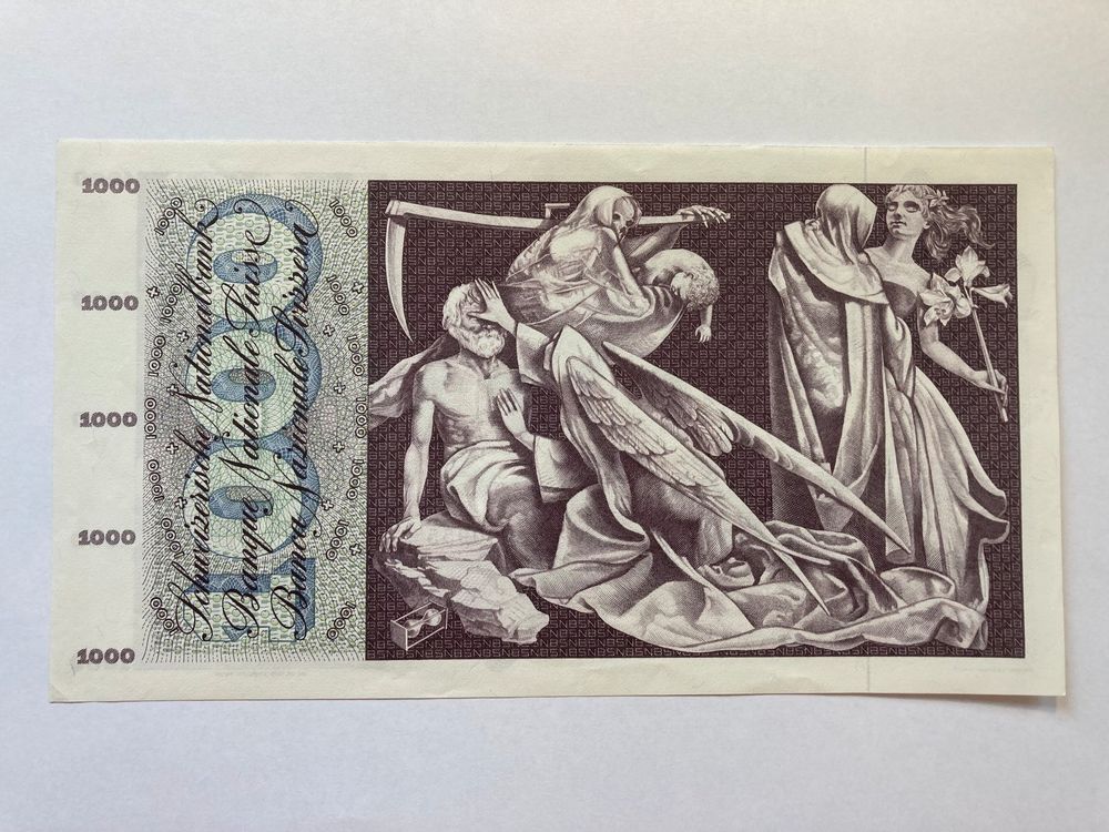 1000 Franken-Note 1974 unzirkuliert (Neu (gemäss Beschreibung)) in ...