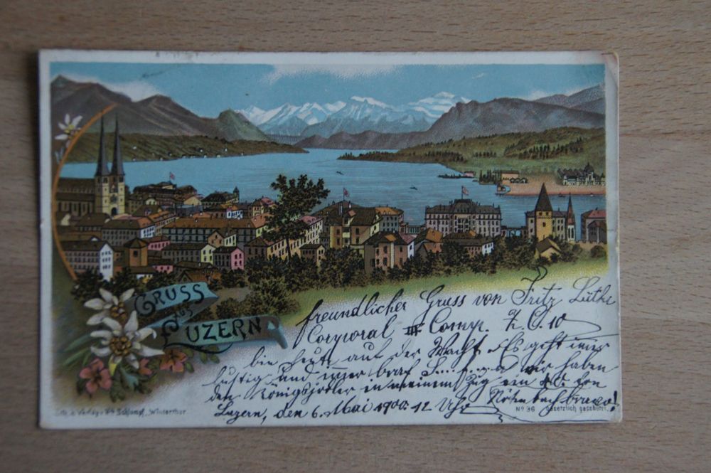 Gruss aus Luzern 1900 - Litho | Kaufen auf Ricardo