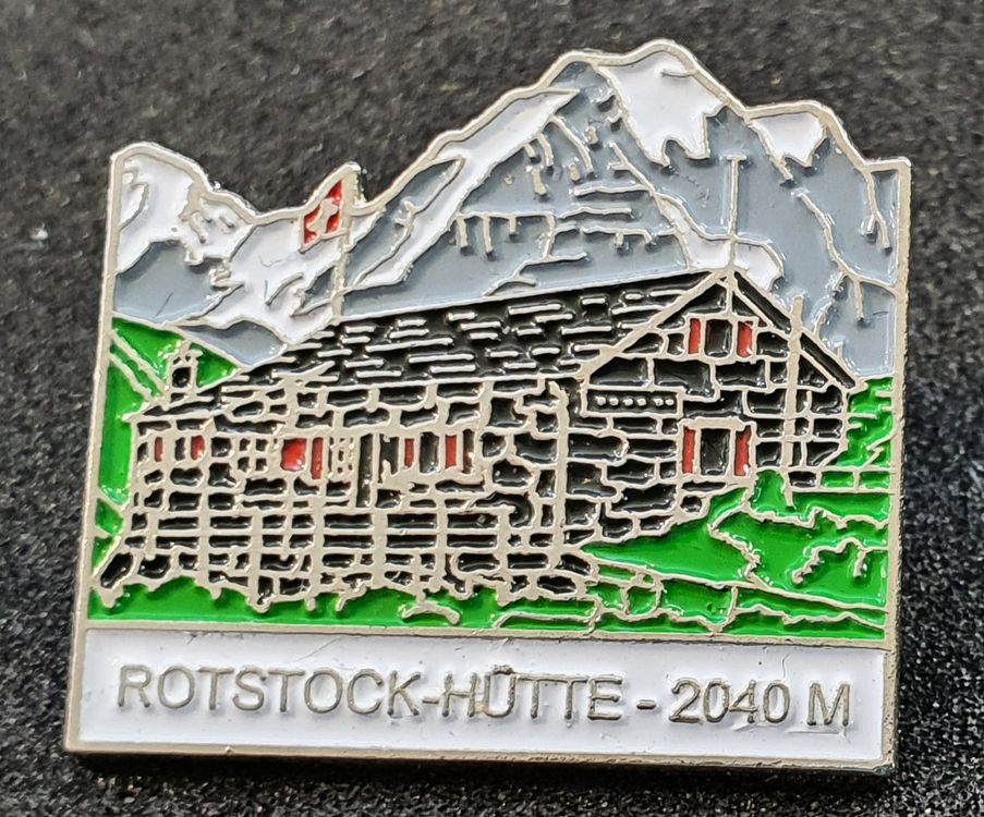 T721 - Pin Rotstock-Hütte Berghütte (Gebraucht) in Reinach BL für CHF 2 ...