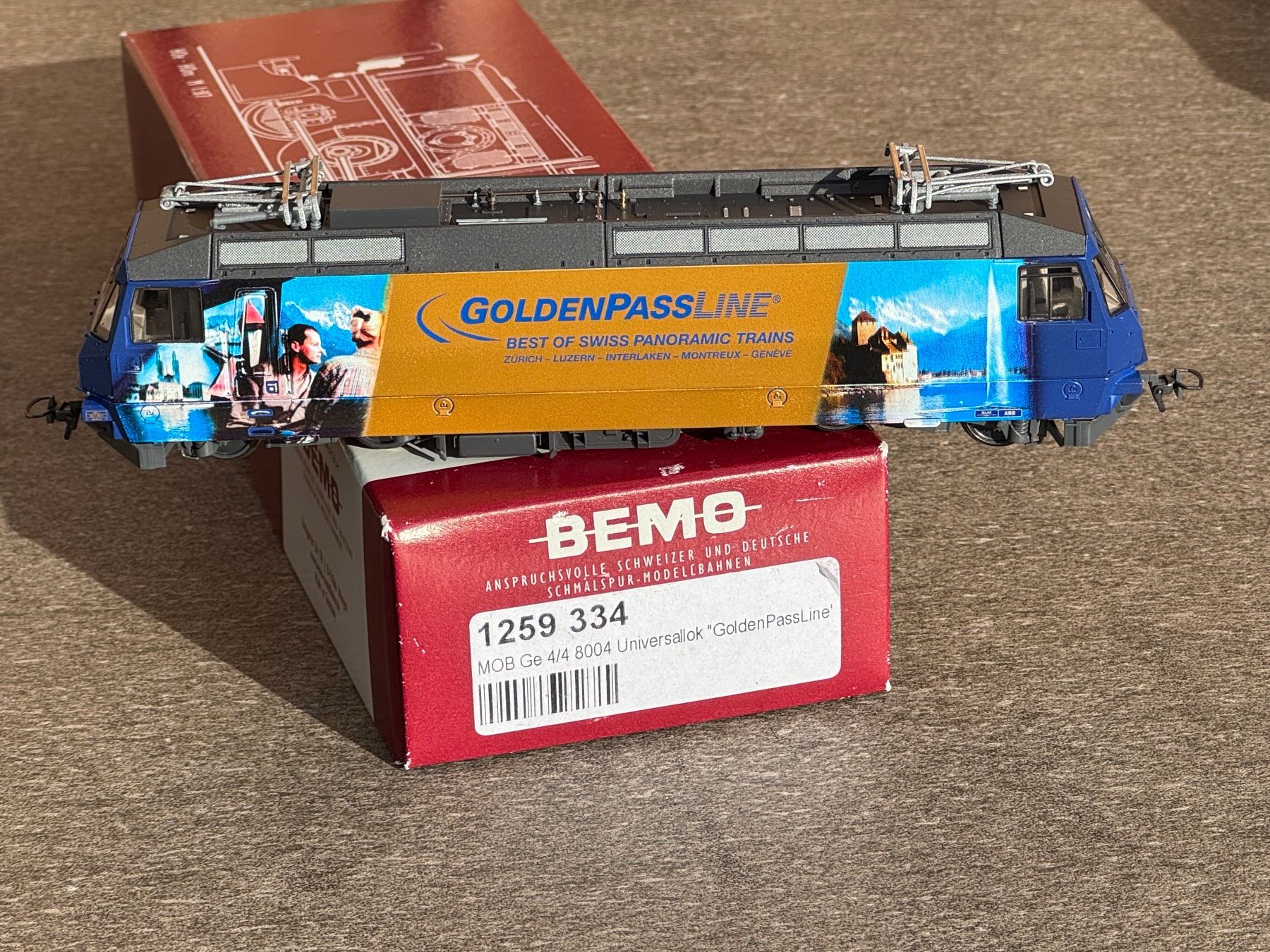 Bemo 1259 334 MOB Ge 4/4 8004 - Golden Pass neu LED (Neu (gemäss ...