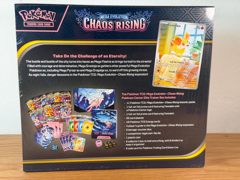 Pokémon Chaos Rising Pokémon Center Elite Trainer Box ETB EN (Neu und ...