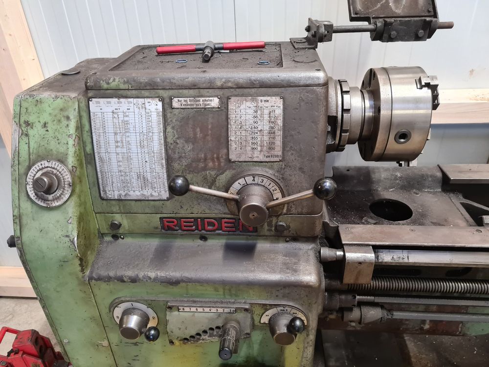 aus Garagenräumung: Drehbank Reiden R 200 mit Digitalanzeige (Gebraucht) in Muri AG für CHF 3000 ...