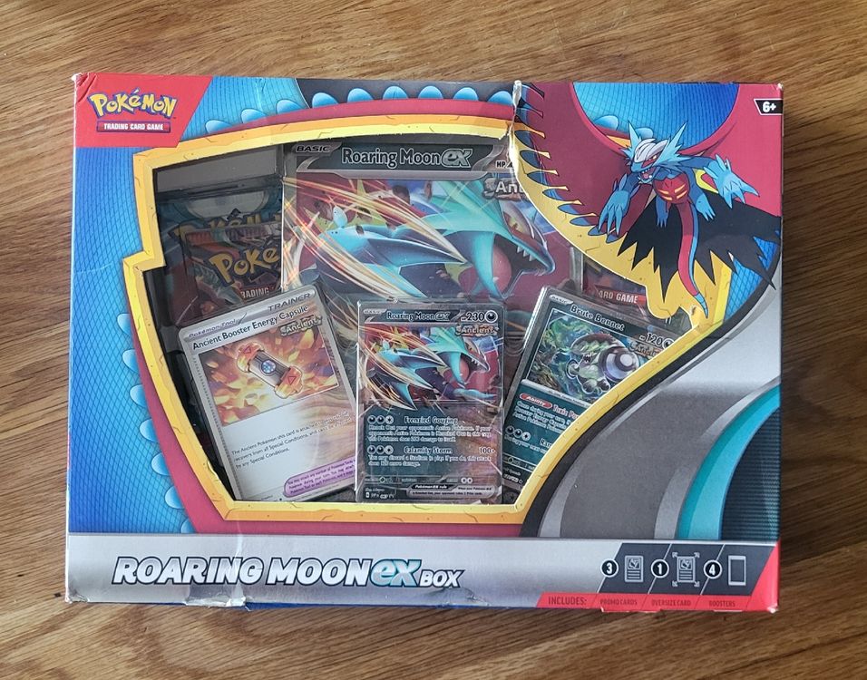 Box Pokémon Roaring Moon ex + 2 Gratis Booster (Neu (gemäss ...