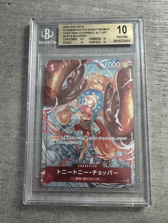 ONE PIECE TCG 2022 CHOPPER FLAGSHIP PROMO BGS 10 JP (Gebraucht) in ...