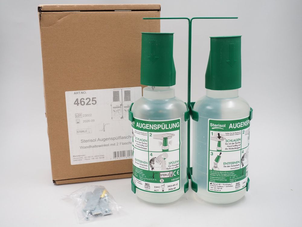 STERISOL Augendusche / Augenspülung 2x 1 Liter (25022476PL) (Neu und ...