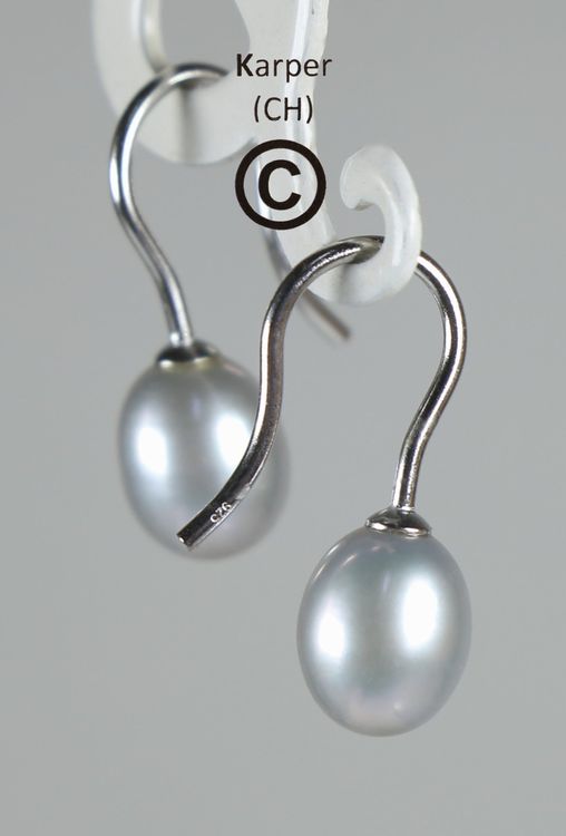 ZuchtPerlen Ohrringe / B.Oreille Perle de culture, S 925 Rho (Neu und ...