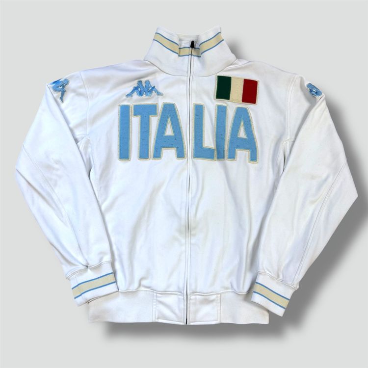Kappa Italia white streetwear track jacket (nike adidas 90s) (Gebraucht ...