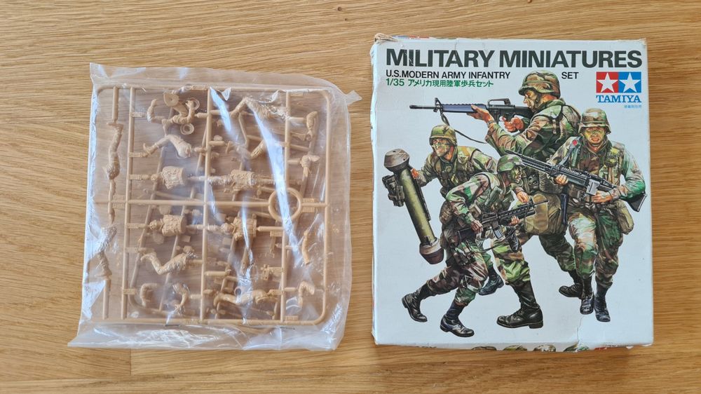 Vintage Tamiya Military Miniatures U.S. Army Infanterie Set (Neu ...