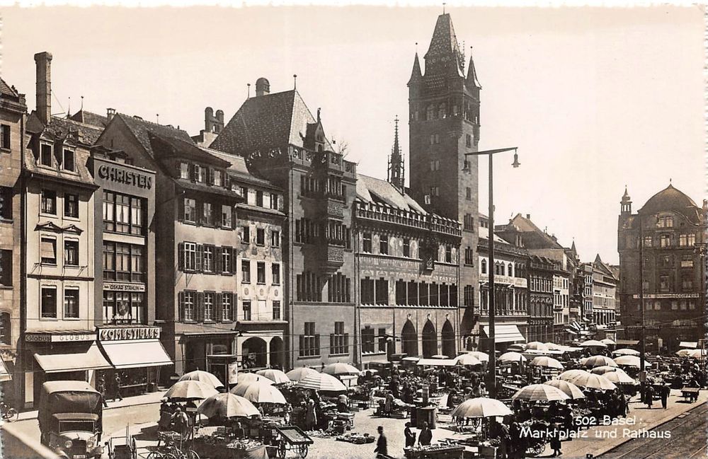 Basel, Marktplatz und Rathaus (Gebraucht) in Ottikon b.Kemptth. für CHF 1 – mit Lieferung auf ...