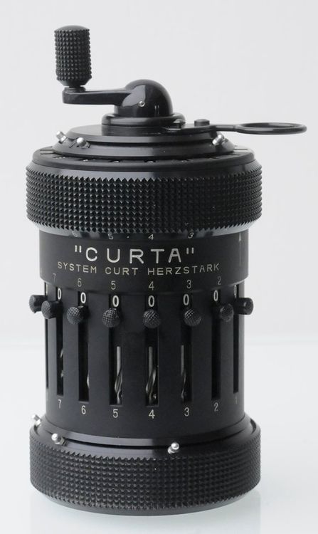 Rarität: Curta Typ I Rechenmaschine, # 3034. 1947/1948/1949? (Gebraucht ...