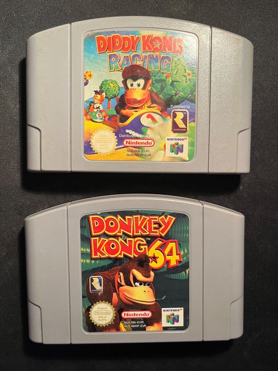 Donkey Kong 64 + Diddy Kong Racing Nintendo 64 N64 Pal (Gebraucht) in ...