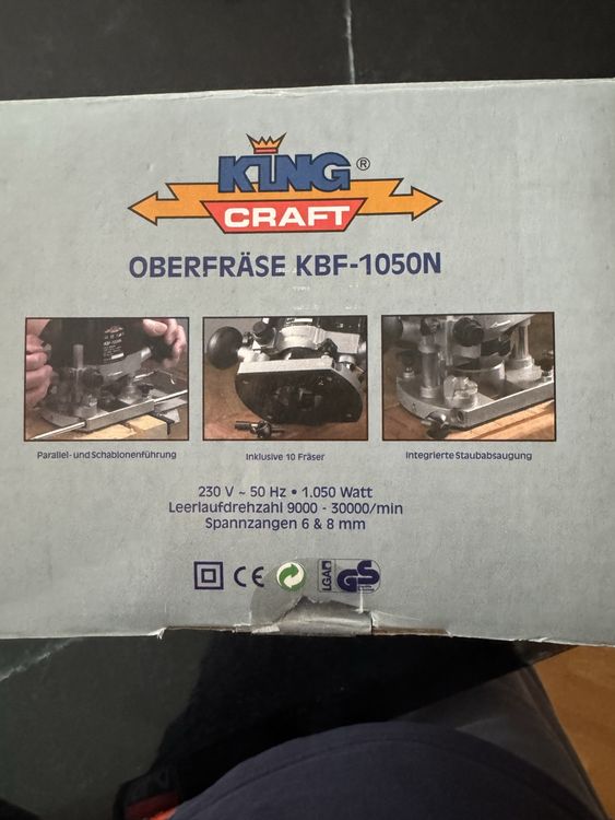 King Craft Oberfräse KBF-1050N - Für Holzbearbeitung! (51) (Gebraucht) in Oberkulm für CHF 20 ...
