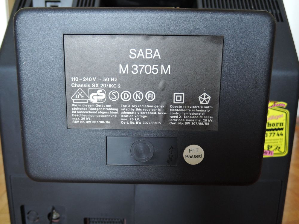 Röhren-Fernseher SABA M 3705 M Vintage Baujahr 1992 Color TV | Kaufen ...